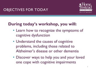 Dealing with cognitive issues presentation | PDF