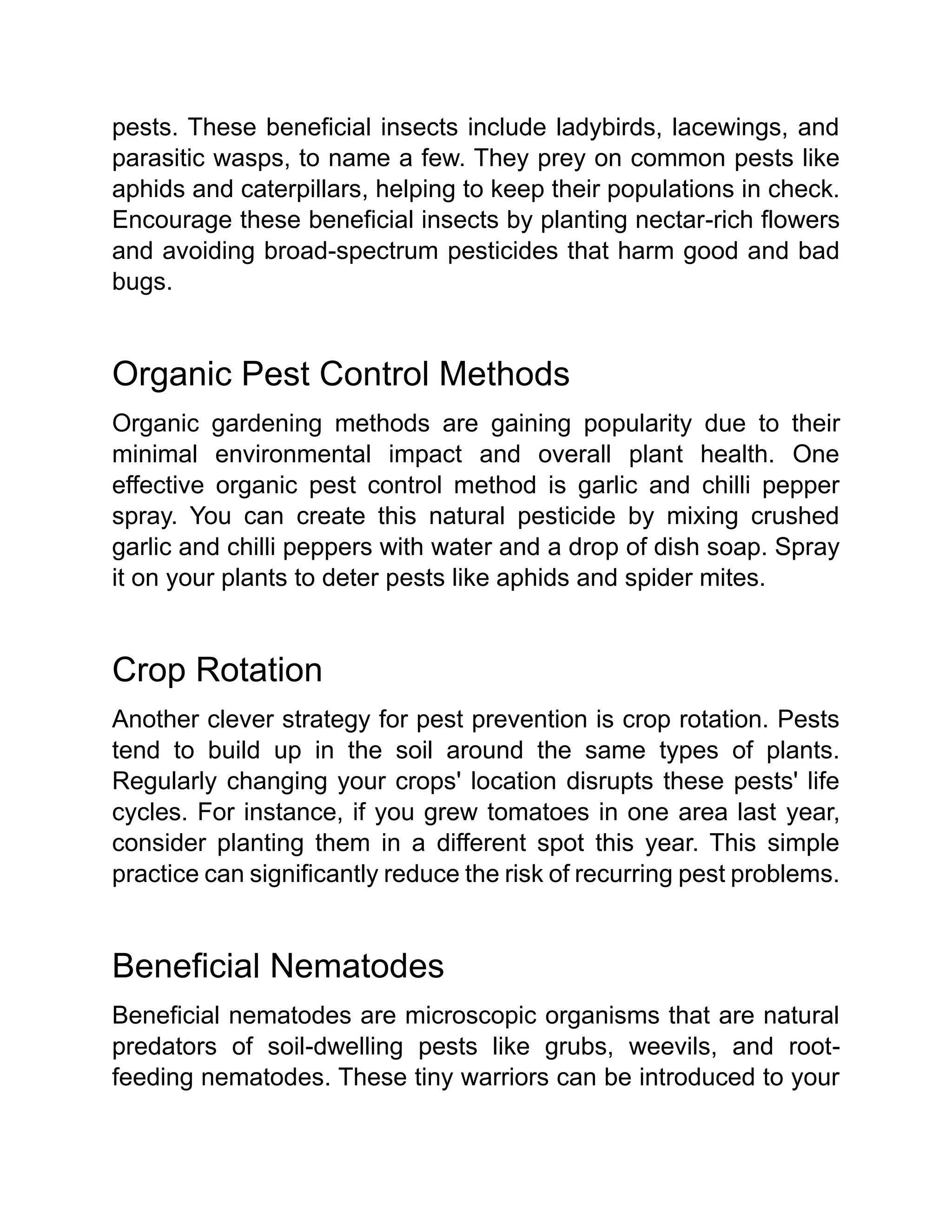 Dealing with Common Garden Pests: Prevention and Control | PDF