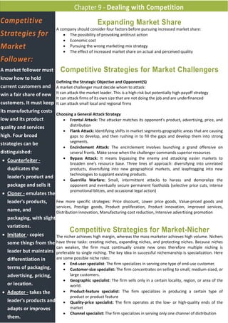 Dealing with competition 09 | PDF