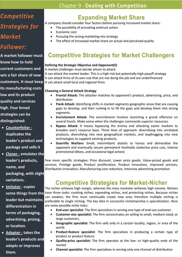 Dealing with competition 09 | PDF