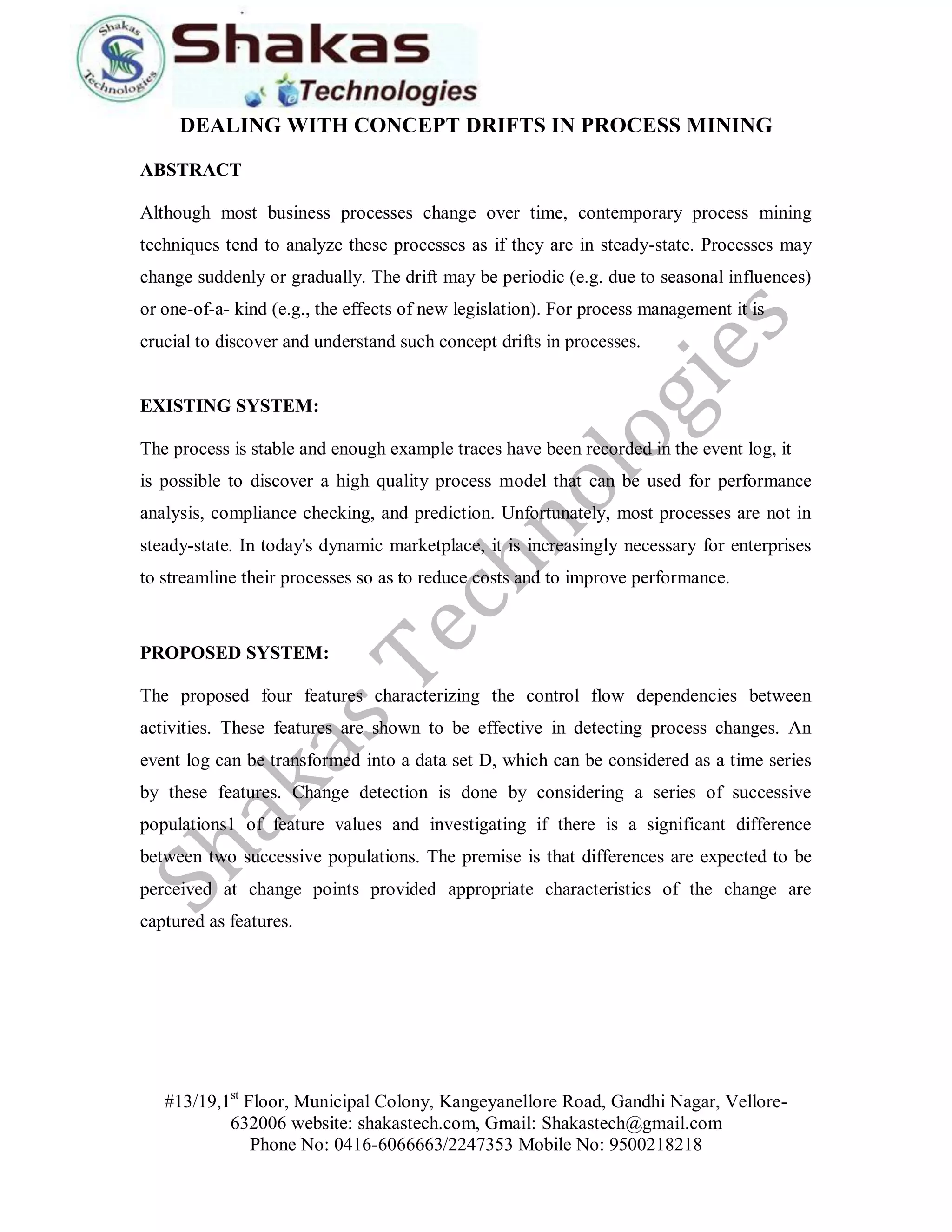 Dealing with concept drifts in process mining | PDF