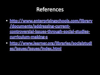 Dealing with controversial issues | PPT