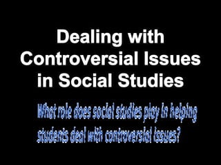 Dealing with controversial issues | PPTX