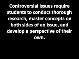 Dealing with controversial issues | PPTX