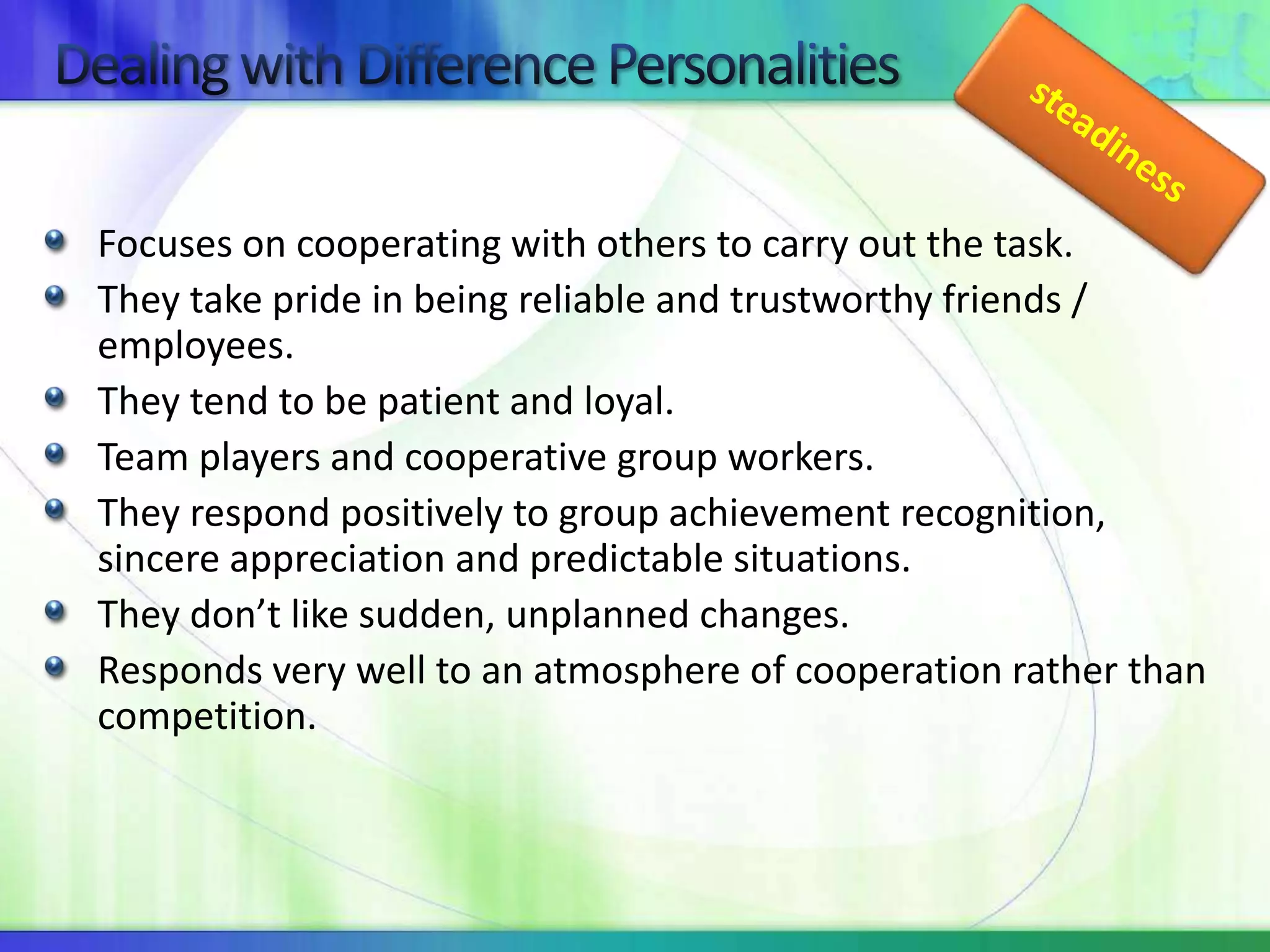 Dealing With Difference Personalities | PPTX
