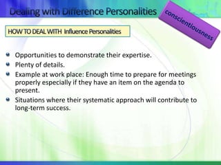 Dealing With Difference Personalities | PPT
