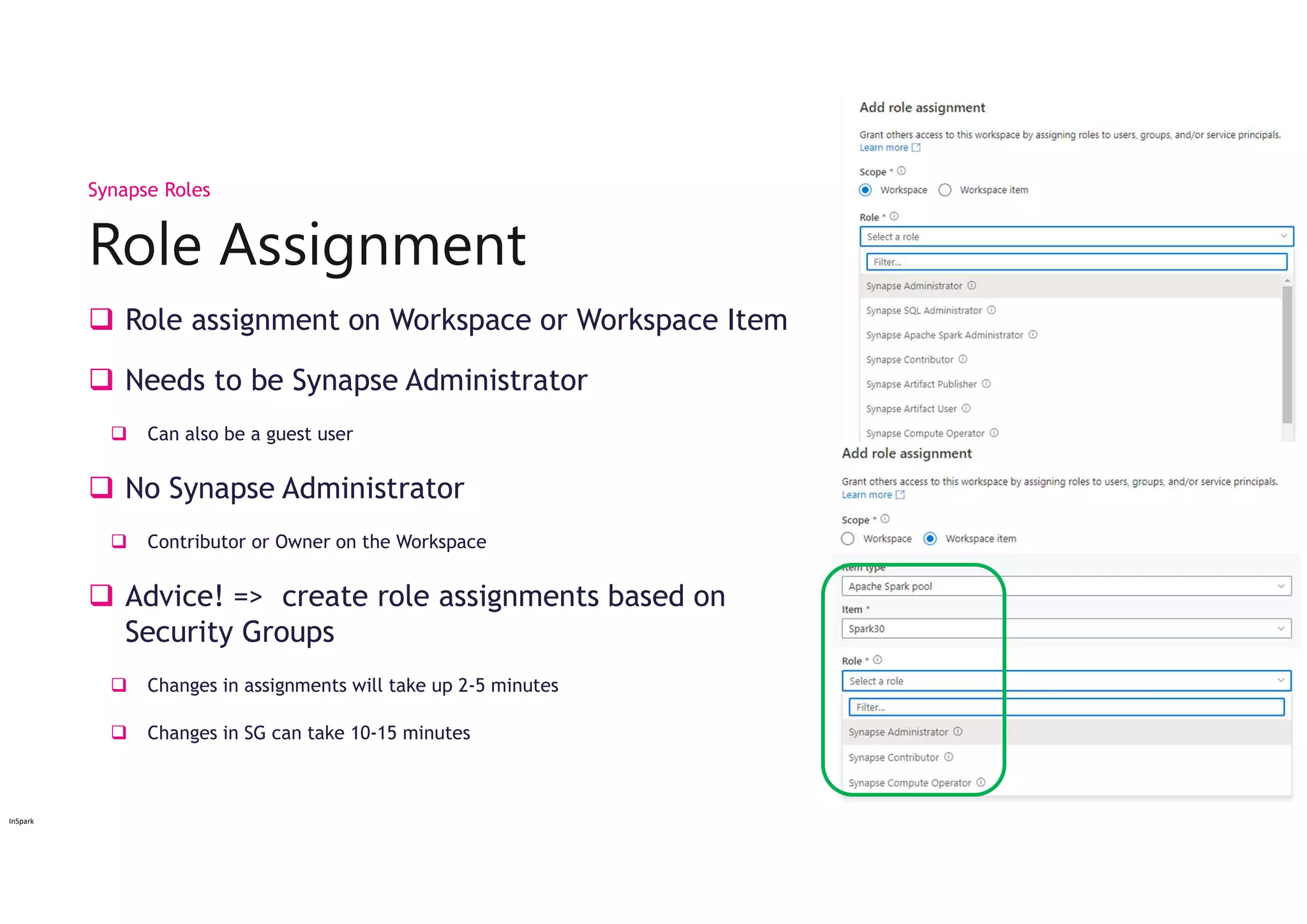Dealing With Different Synapse Roles In Azure Synapse Analytics Erwin De Kreuk Ppt
