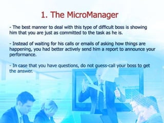 Dealing with difficult boss | PPTX
