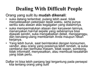 Dealing With Difficult Peoples-TRAINING | PPT