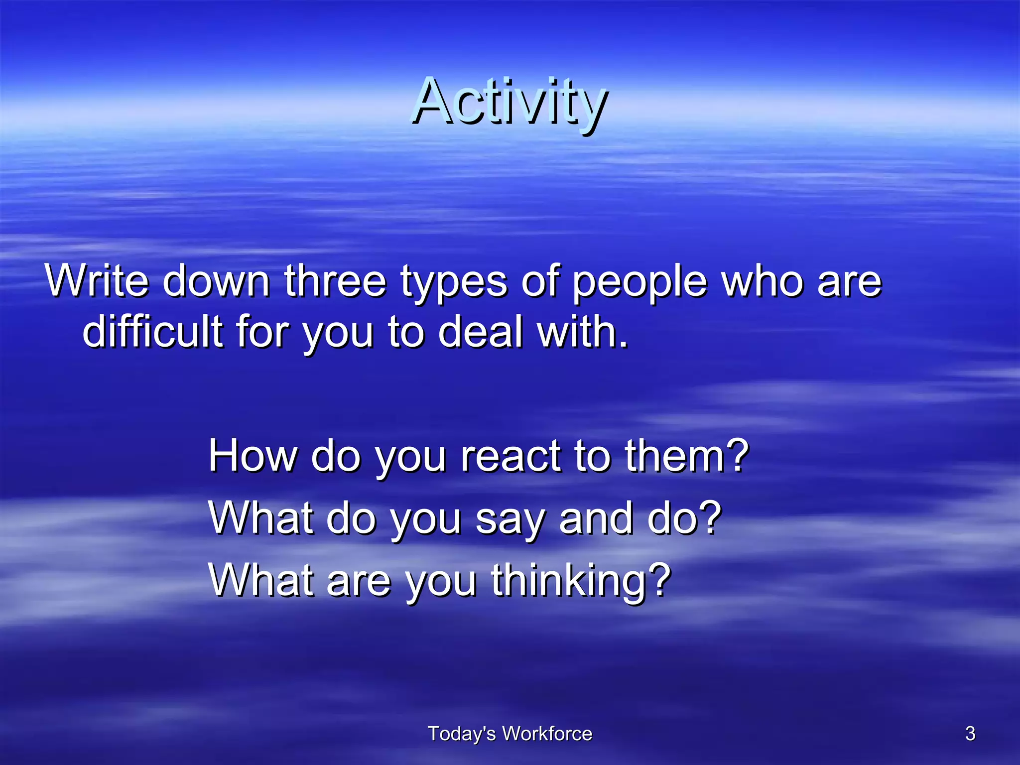 Dealing with difficult people | PPT