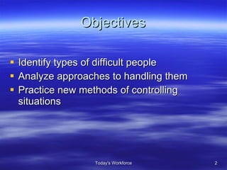 Dealing with difficult people | PPT