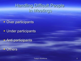 Dealing with difficult people | PPT