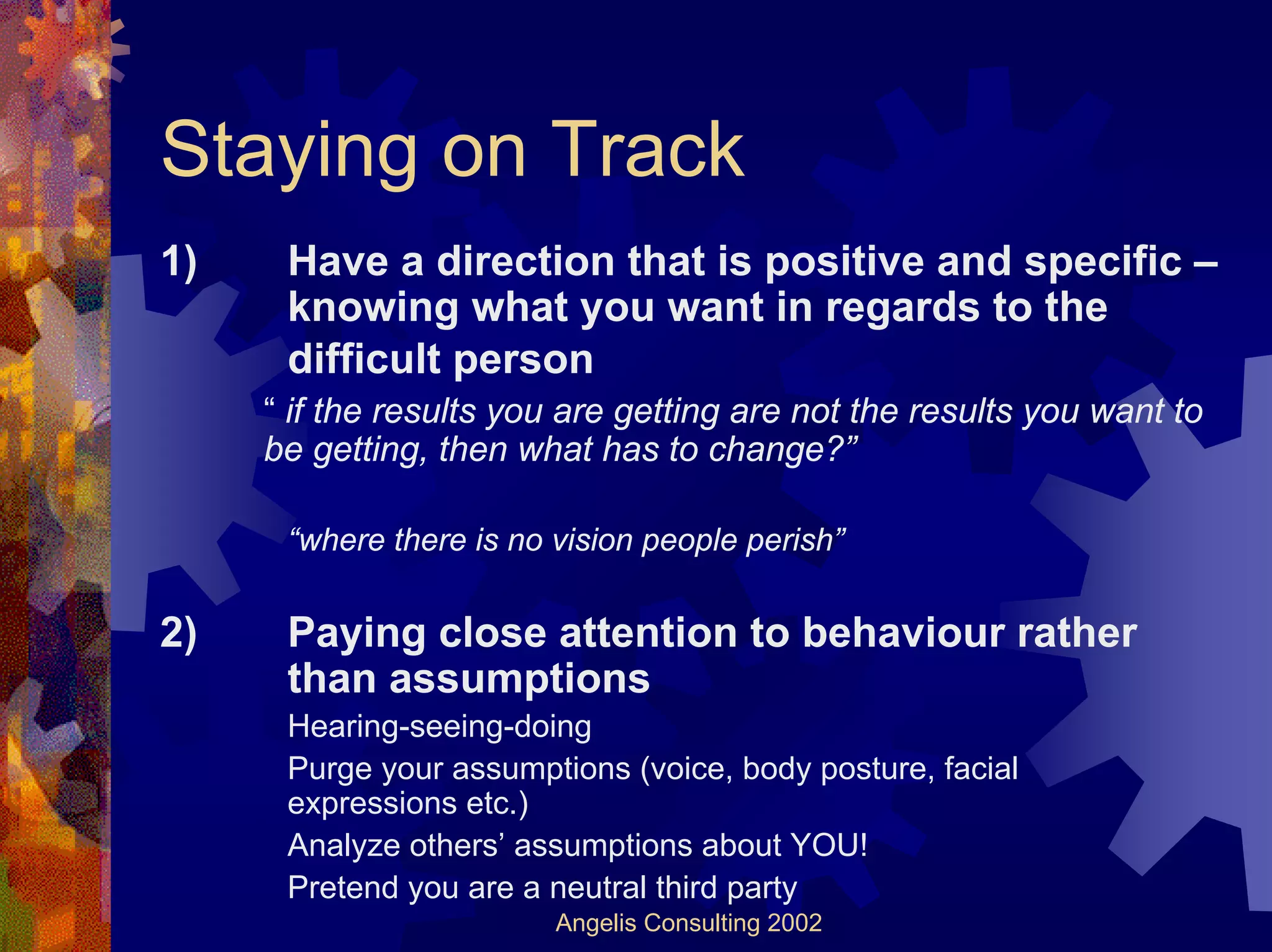 Dealing with difficult people | PDF