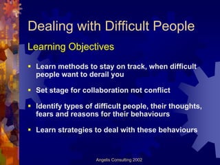 Dealing with difficult people | PDF