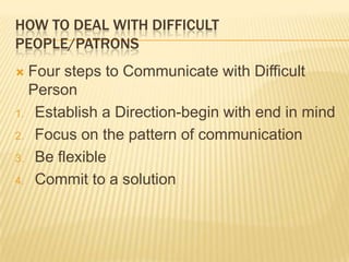 Dealing with difficult people | PPTX