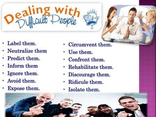 Presentation on Dealing with Difficult People | PDF