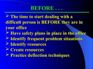Dealing With Difficult People and managing problems.ppt