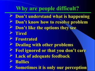 Dealing With Difficult People and managing problems.ppt