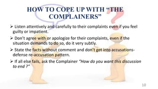 Dealing with difficult people in negotiation | PPTX | Family and ...