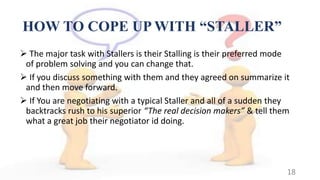 Dealing with difficult people in negotiation | PPTX | Family and ...