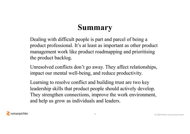 Dealing with Difficult Stakeholders: Tips for Product People | PPT