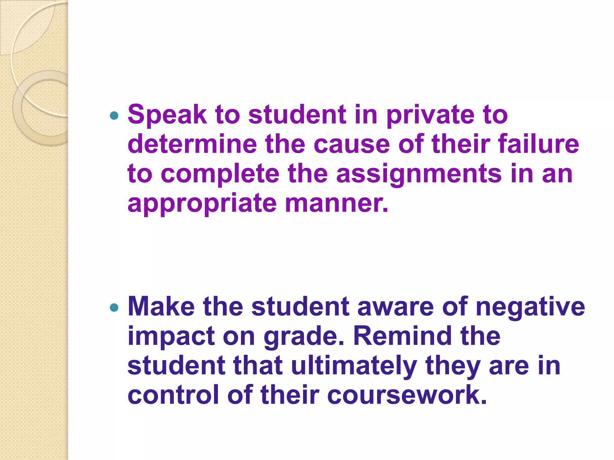 Dealing with difficult students | PPT