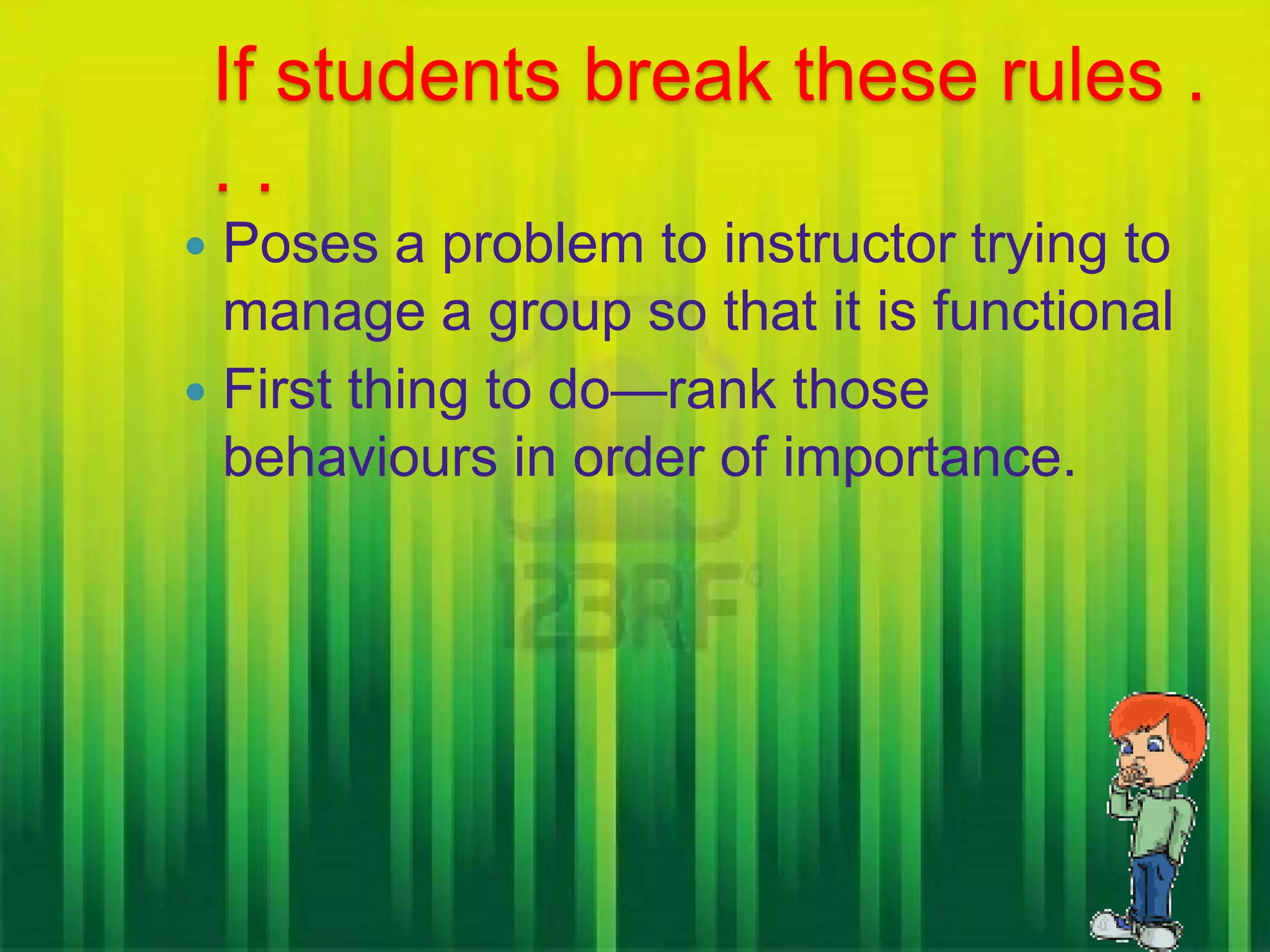Dealing with difficult students | PPT