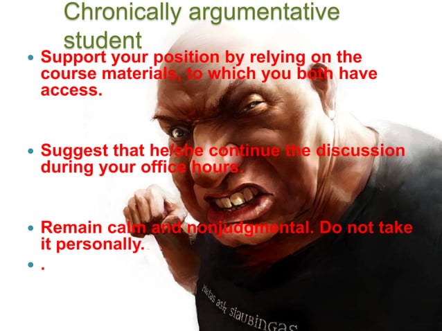 Dealing with difficult students | PPT