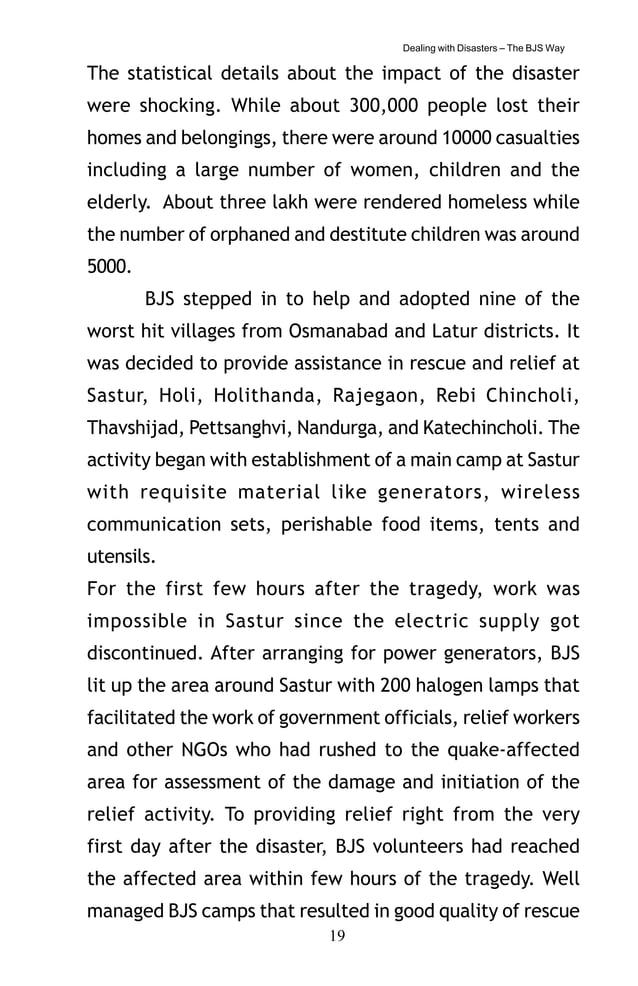 Dealing with disasters - The BJS Way | PDF