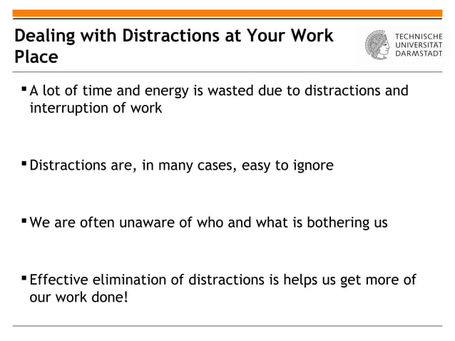 Dealingwithdistraction | PPT