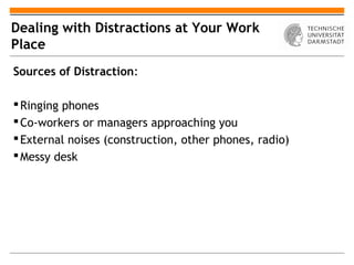 Dealingwithdistraction | PPT