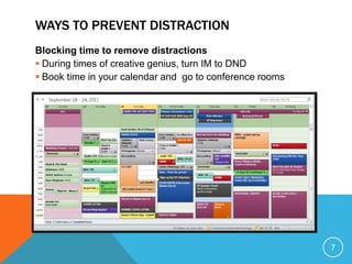 Dealing with Distractions | PPTX