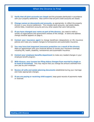 Dealing with divorce | PDF
