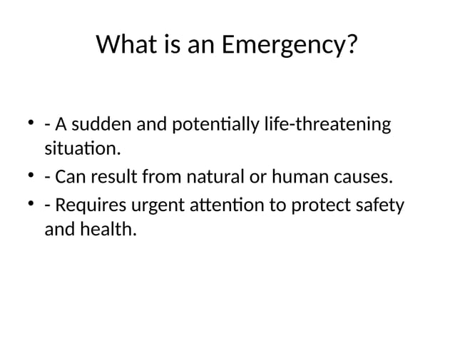 Dealing_with_Emergency_Situation and safety. | PPTX