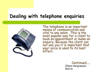 Dealing with Enquiries | PPT