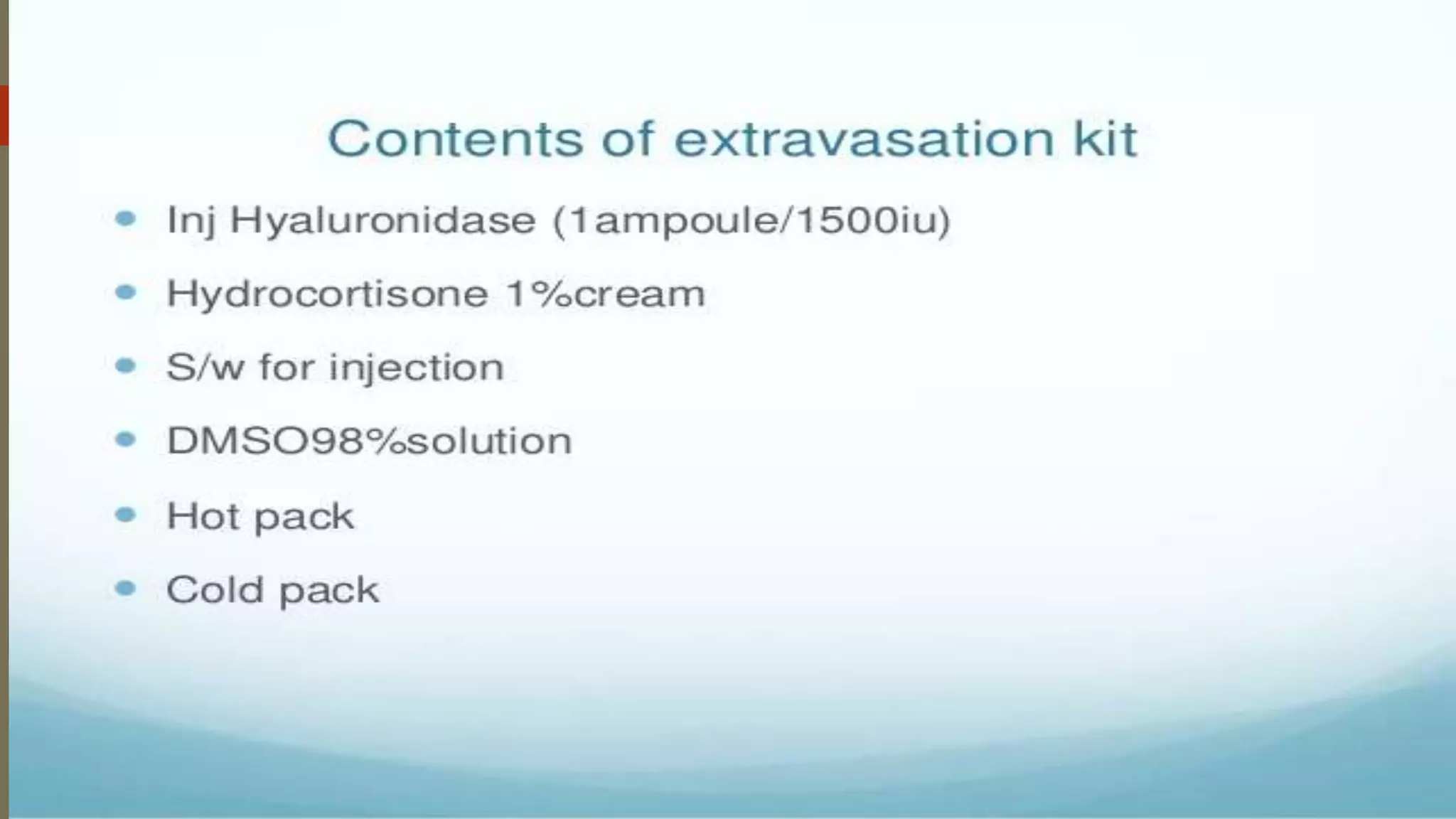 Dealing with extravasation | PPTX