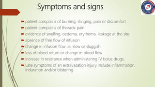 Dealing with extravasation | PPTX
