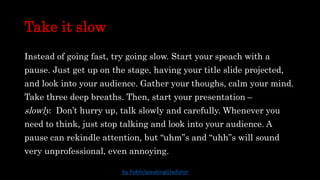 Dealing with Fear of Public Speaking | PPT