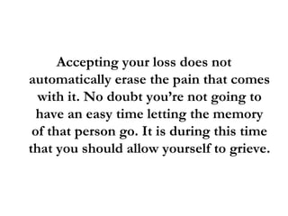 Dealing With Grief And Loss In 3 Simple Steps | PPT