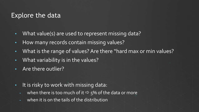 Dealing with incomplete data for mapping and spatial analysis | PPTX