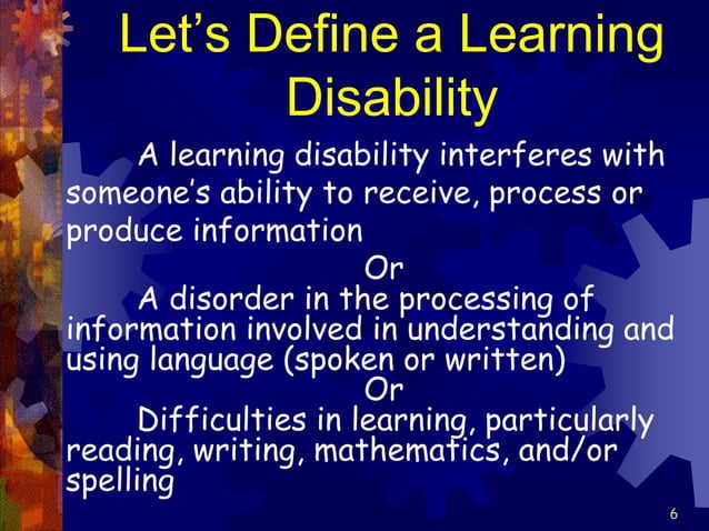Dealing with Learning Disabilities etc.ppt | Brain and Nervous System ...