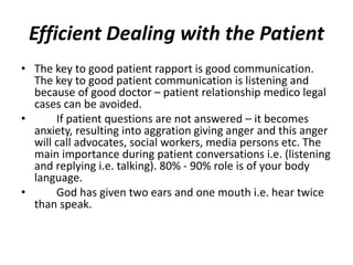Dealing with medico legal cases | PPTX