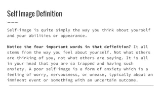 Dealing with negative self image | PPT