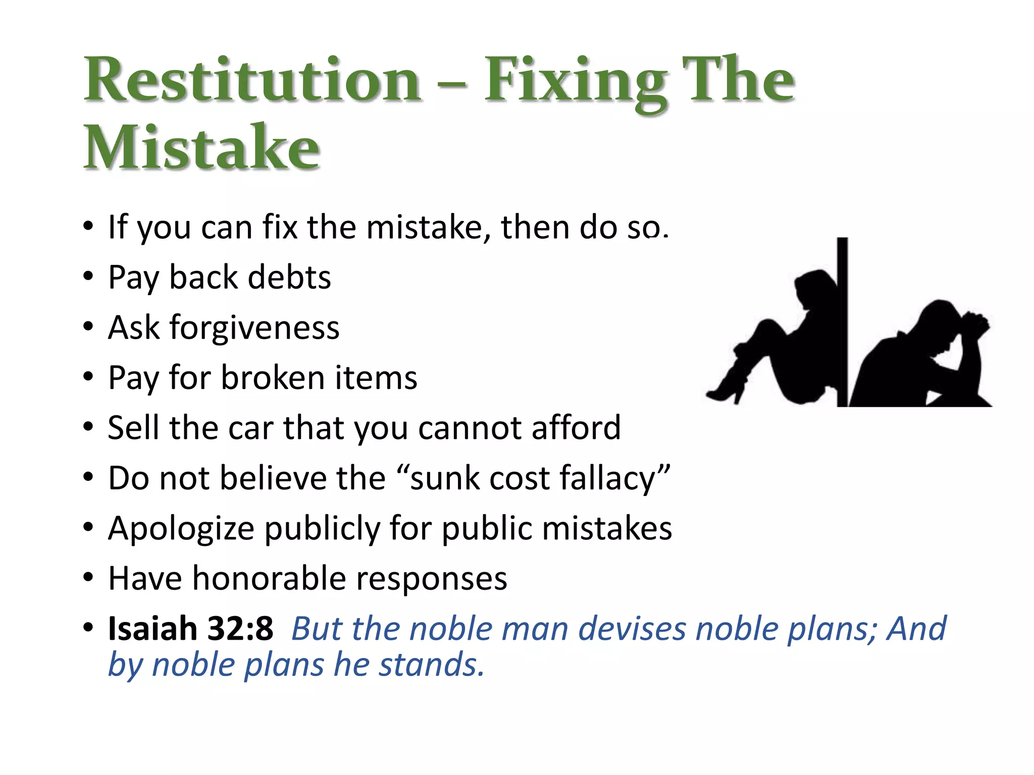 Dealing With Personal Failures | PPTX