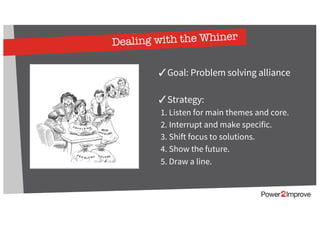 Masterclass handout - Dealing with people you cant stand | PPTX