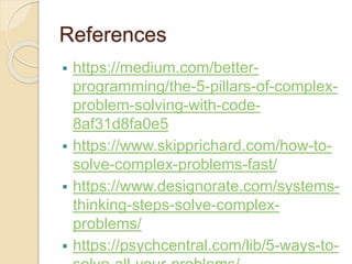 Dealing with problem complexity (1) | PPT
