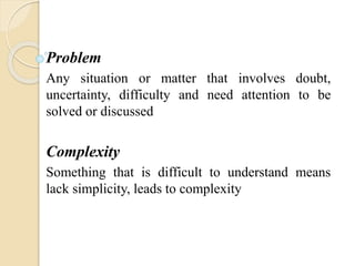 Dealing with problem complexity (1) | PPT