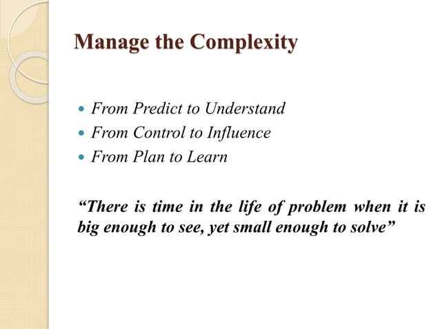 Dealing With Problem Complexity 1 Ppt