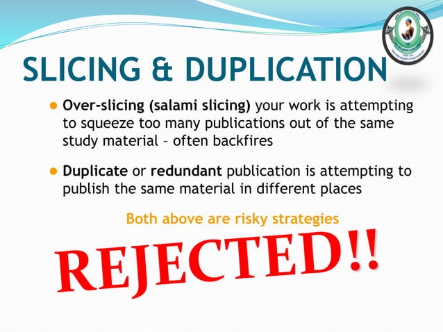 Dealing with rejected manuscripts | PDF