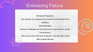 DEALING WITH REJECTIONS, psychology techniques | PPTX